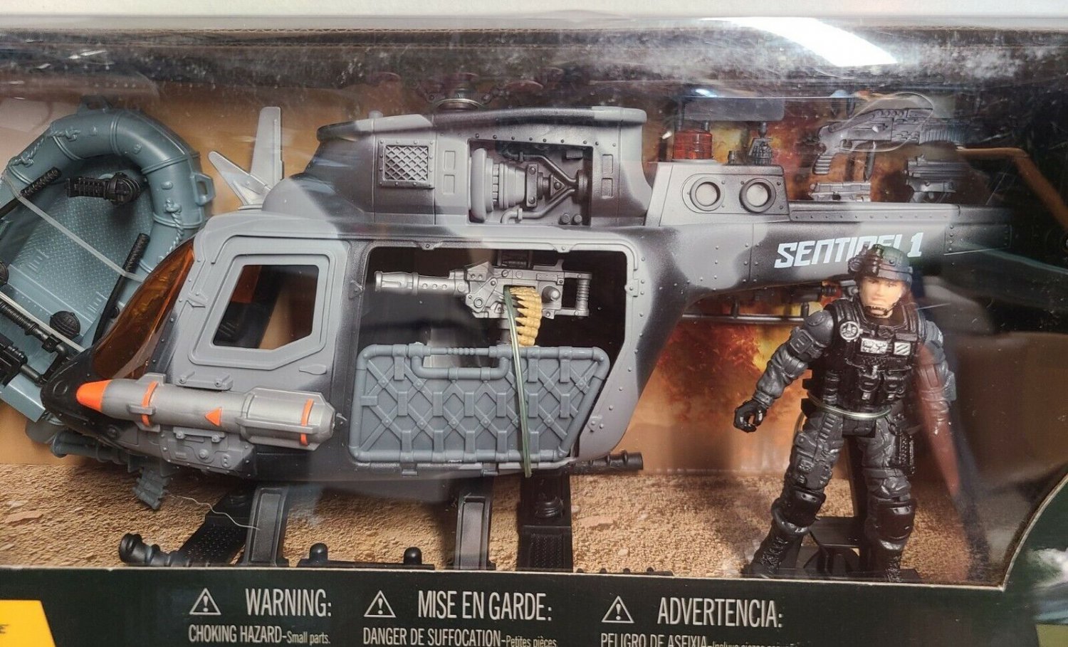 True Heroes Sentinel 1 Sentry Outpost Helicopter & Boat Playset ToysRUs ...