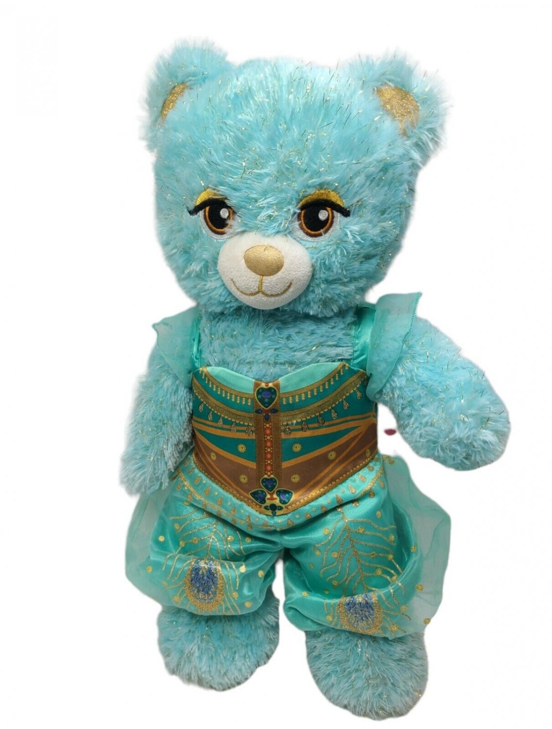 Build A Bear Disney Aladdin Singing Princess Jasmine 16" Plush BAB Blue Costume