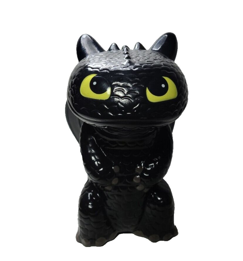 How to Train Your Dragon Toothless Ceramic Coin Bank 8.5 in. Black
