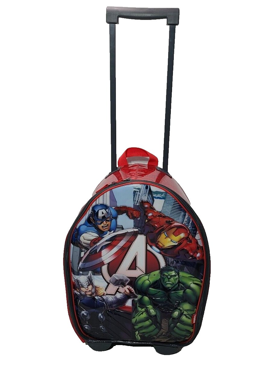 Marvel Disney Store Avengers kids Carry On Rolling suitcase Hulk Thor ...