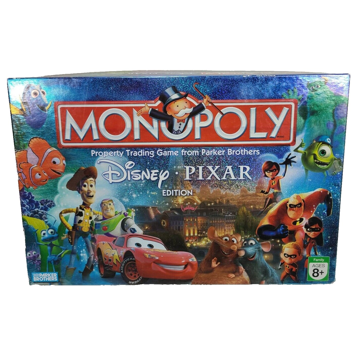 Disney Pixar Monopoly Board Game - Parker Brothers Rare Disney Ed ...