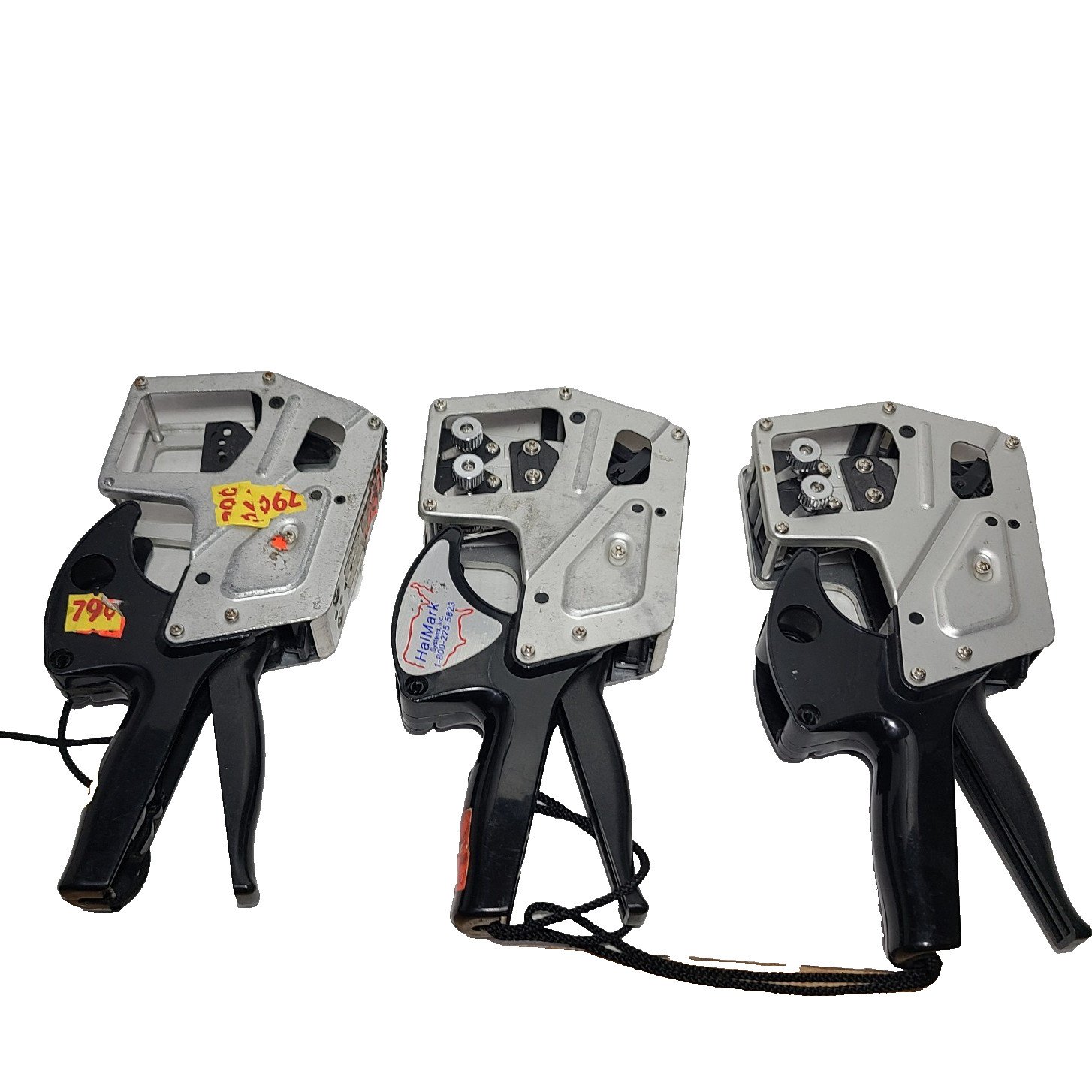 3 Halmark Systems Model L Labeler Price Tag Tagging Guns No Labels