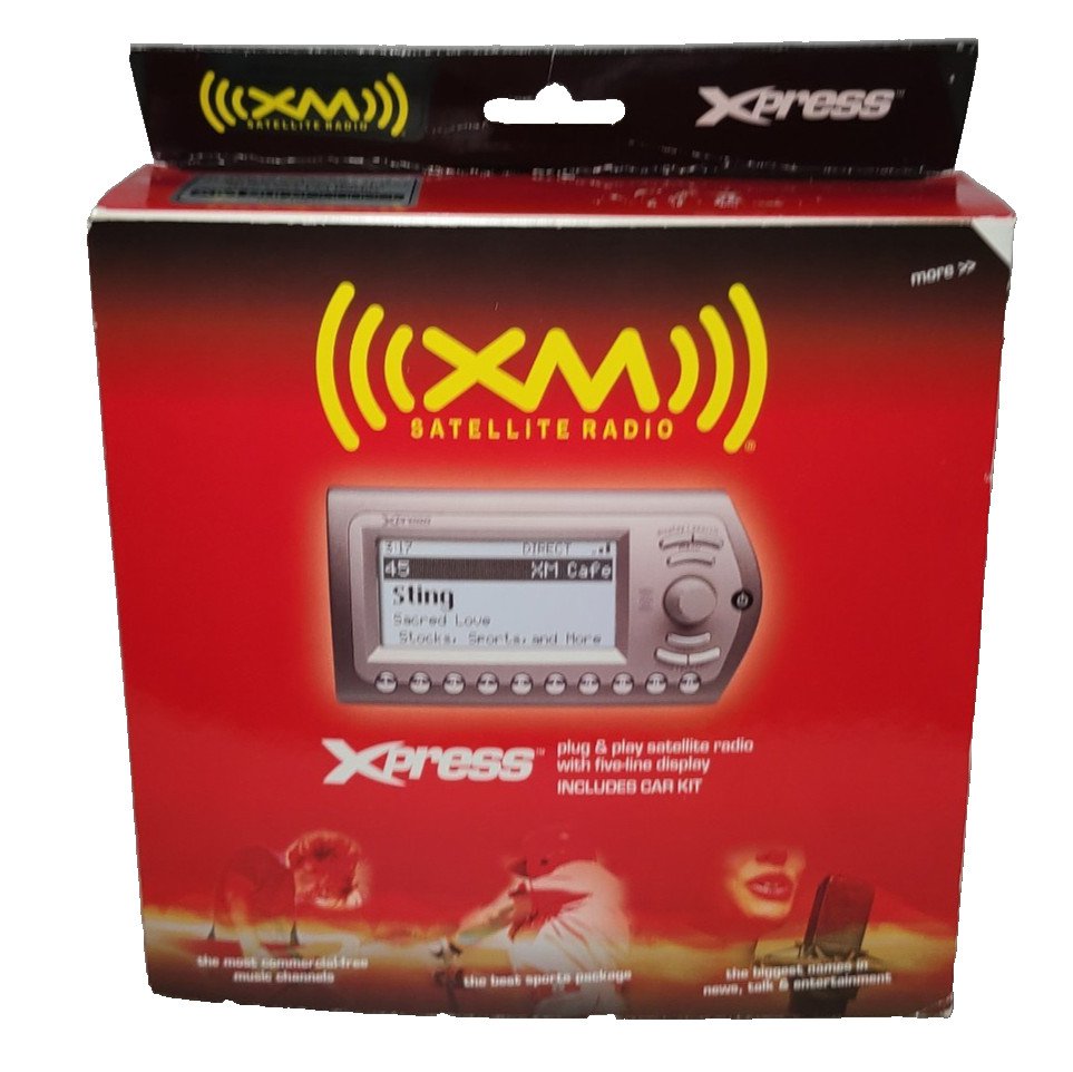 XM Satellite Radio XPress Plug & Play Includes Car Kit XMCK-10A Brand New