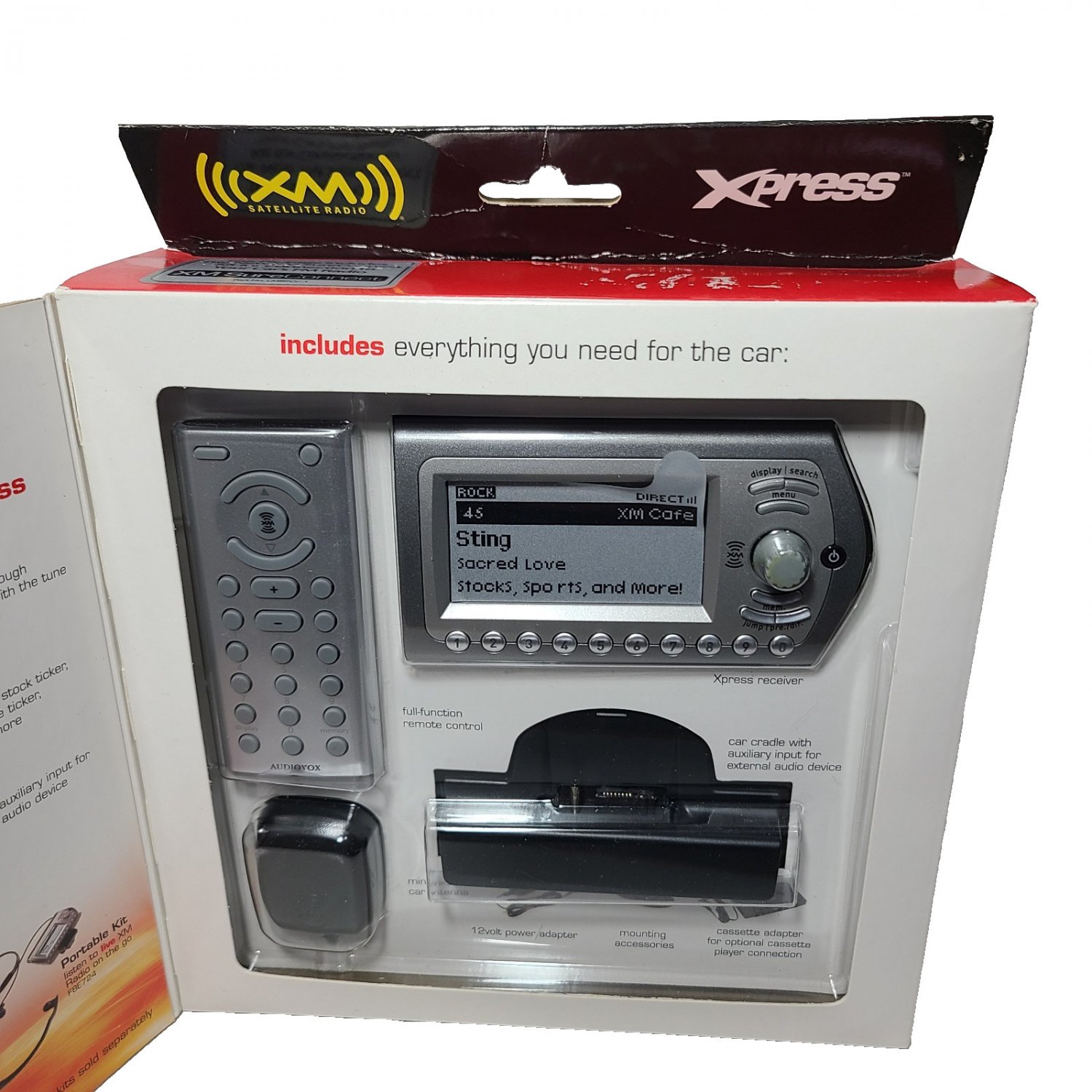 XM Satellite Radio XPress Plug & Play Includes Car Kit XMCK-10A Brand New