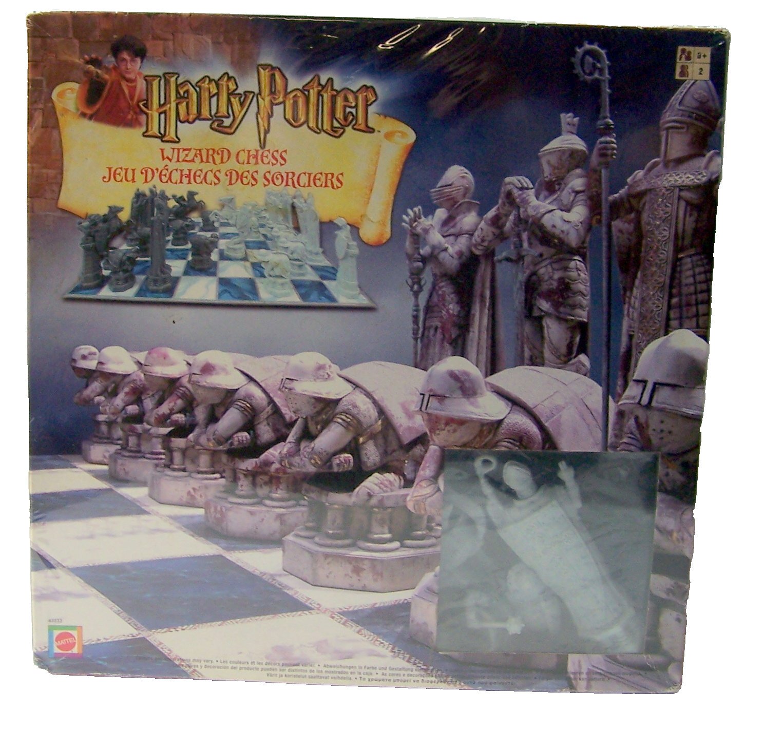 Harry Potter Wizards Chess Set Complete Resealed Game 2002 Mattel 43533