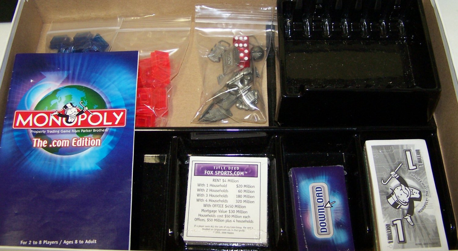 Monopoly Dot Com Board Game RESEALED The .com Edition Collectors