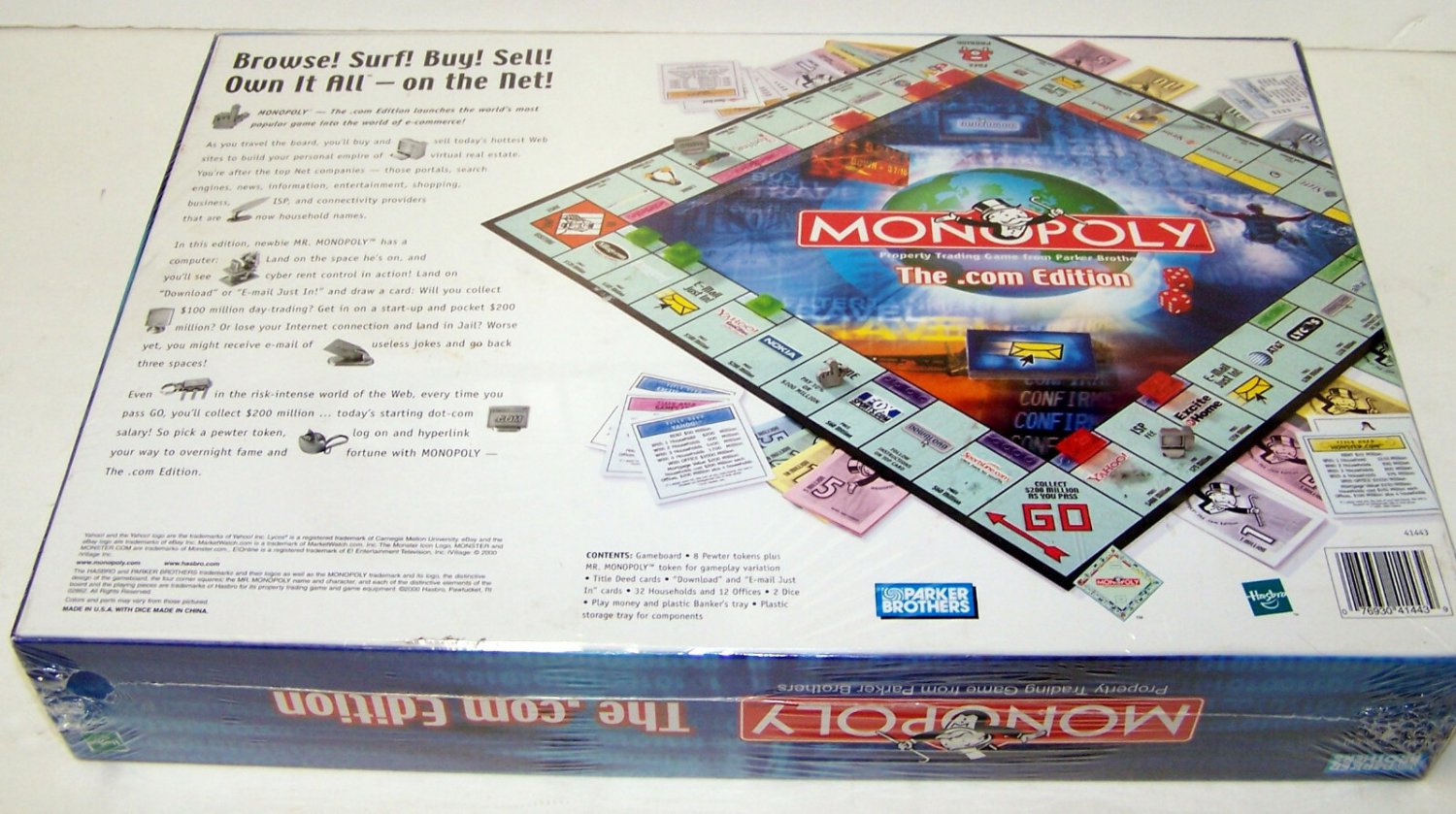 Monopoly Dot Com Board Game RESEALED The .com Edition Collectors