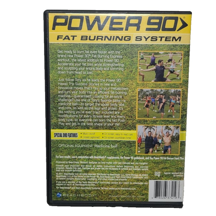 Beachbody Power 90 Fat Burning System Express Tony Horton DVD Beachbody