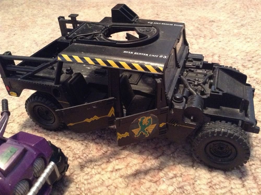 Large Incredible Hulk Marvel Hummer Humvee Jeep And 4 Wheeler Toy Car ...