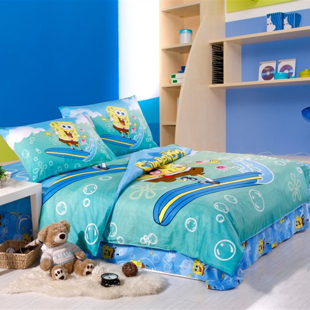 Amazing Spongebob bedding set . twin size