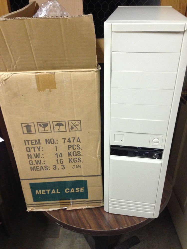 Full Tower Server Beige AT Computer Case Build IBM Machine PC Dos ...
