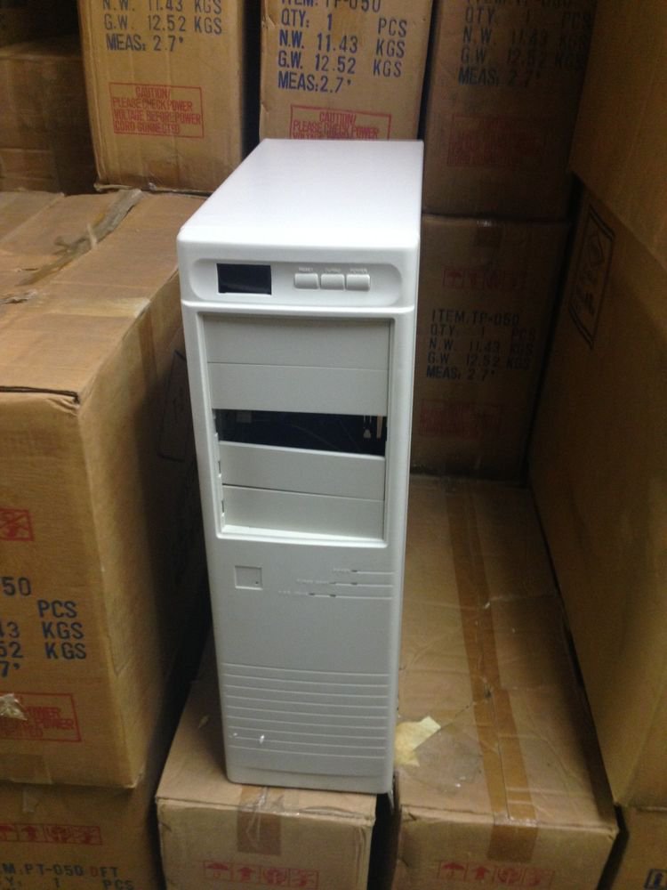 ATX Full Tower Computer Case Power Supply Build PC Win DOS Windows ...