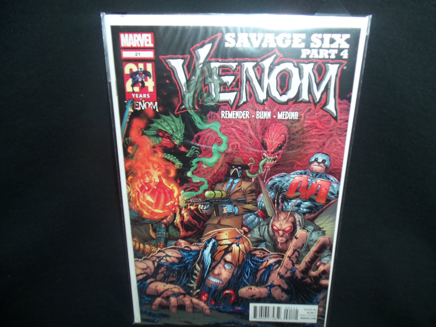 Marvel Venom #21 Savage Six Part 4 Comic NM VF
