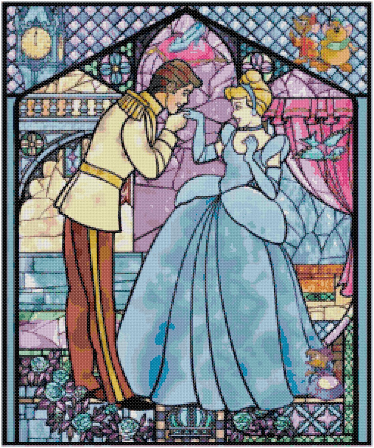 DISNEY CINDERELLA #8 CROSS STITCH PATTERN PDF ONLY
