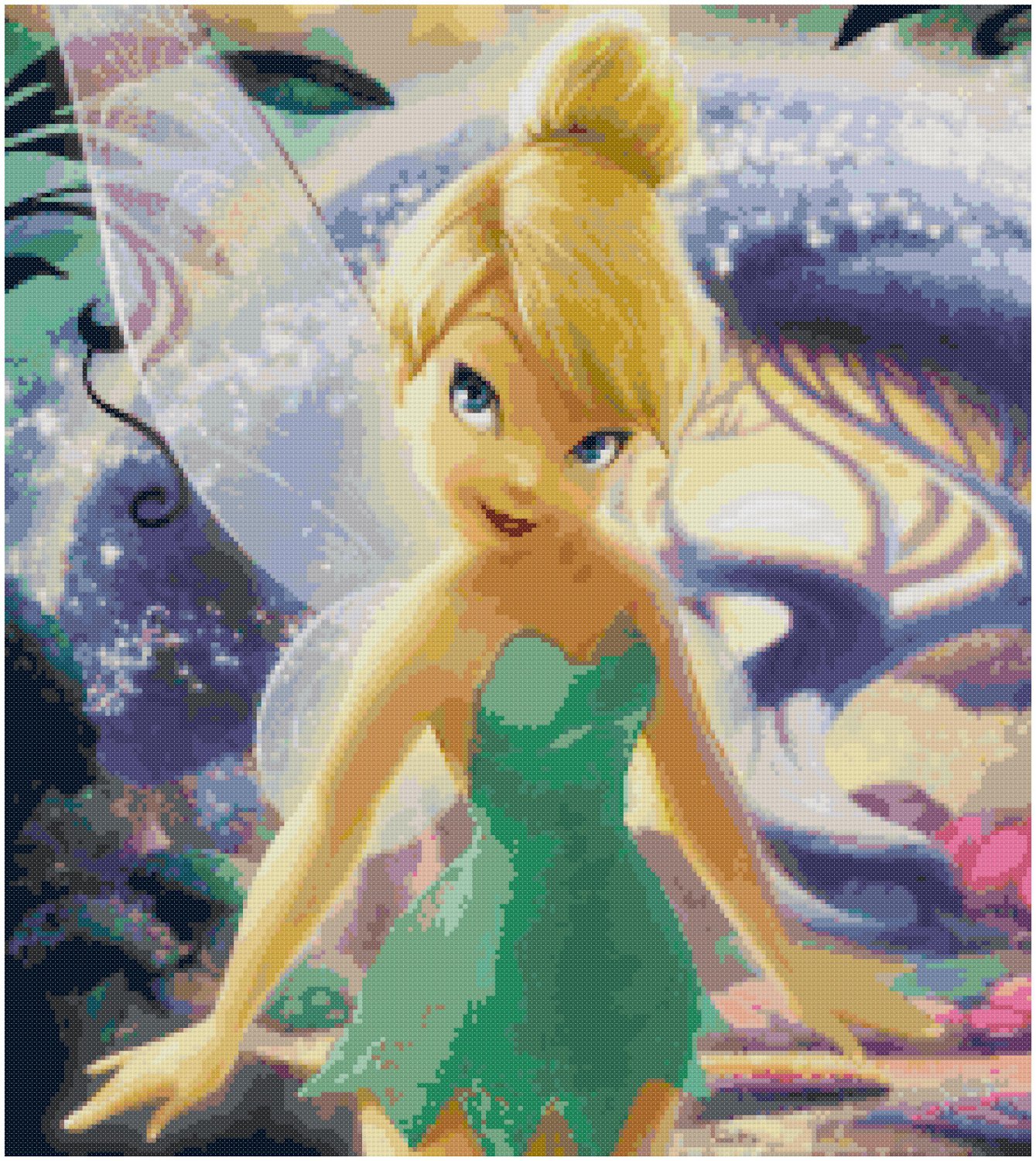 DISNEY TINKERBELL #1 CROSS STITCH PATTERN PDF ONLY