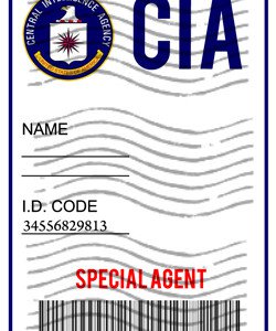 CIA ID Badge/Pass “Person of Interest” Customizable