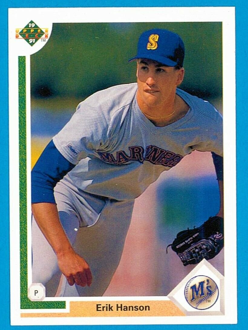 1991 Upper Deck Baseball - Erik Hanson - Card #551 - Seattle Mariners - NM