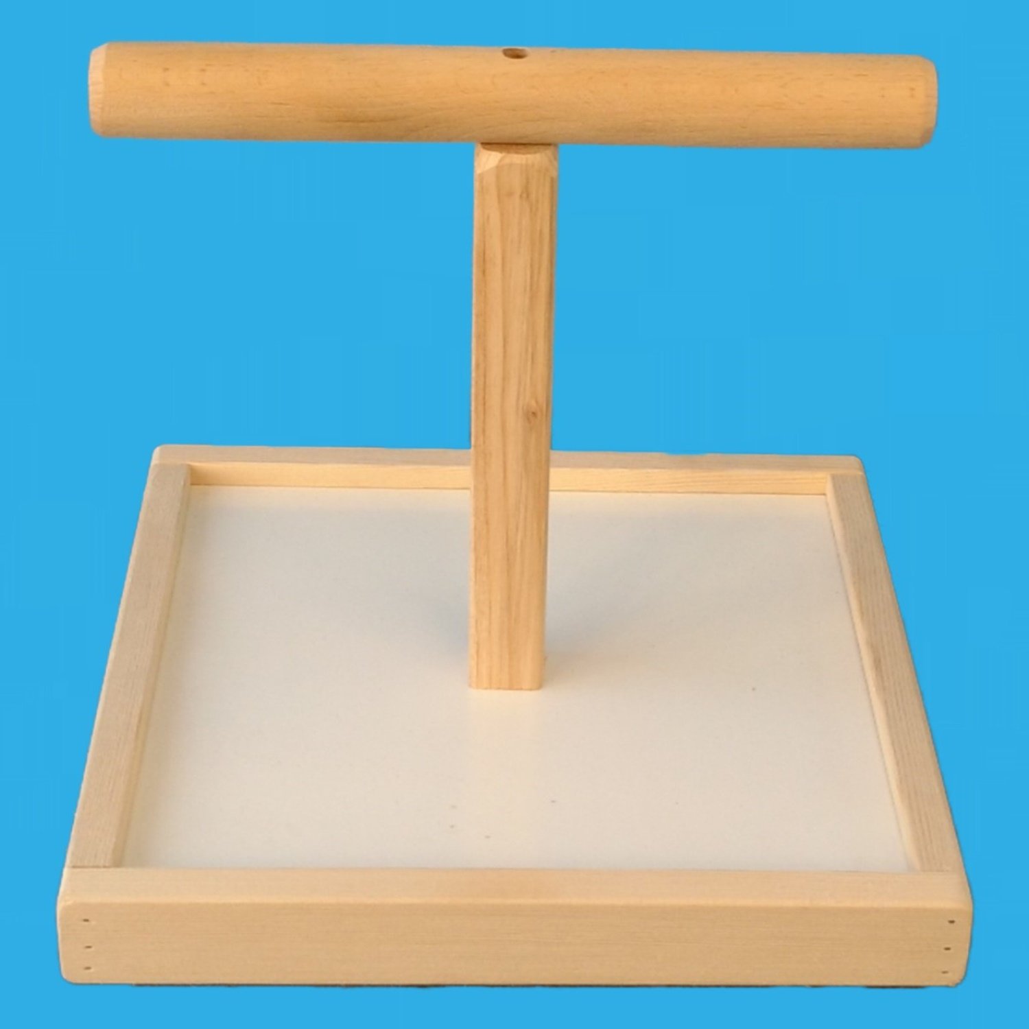 t-perch training perch with 12 by12 base , 7/8" dowel for mini macaws ...