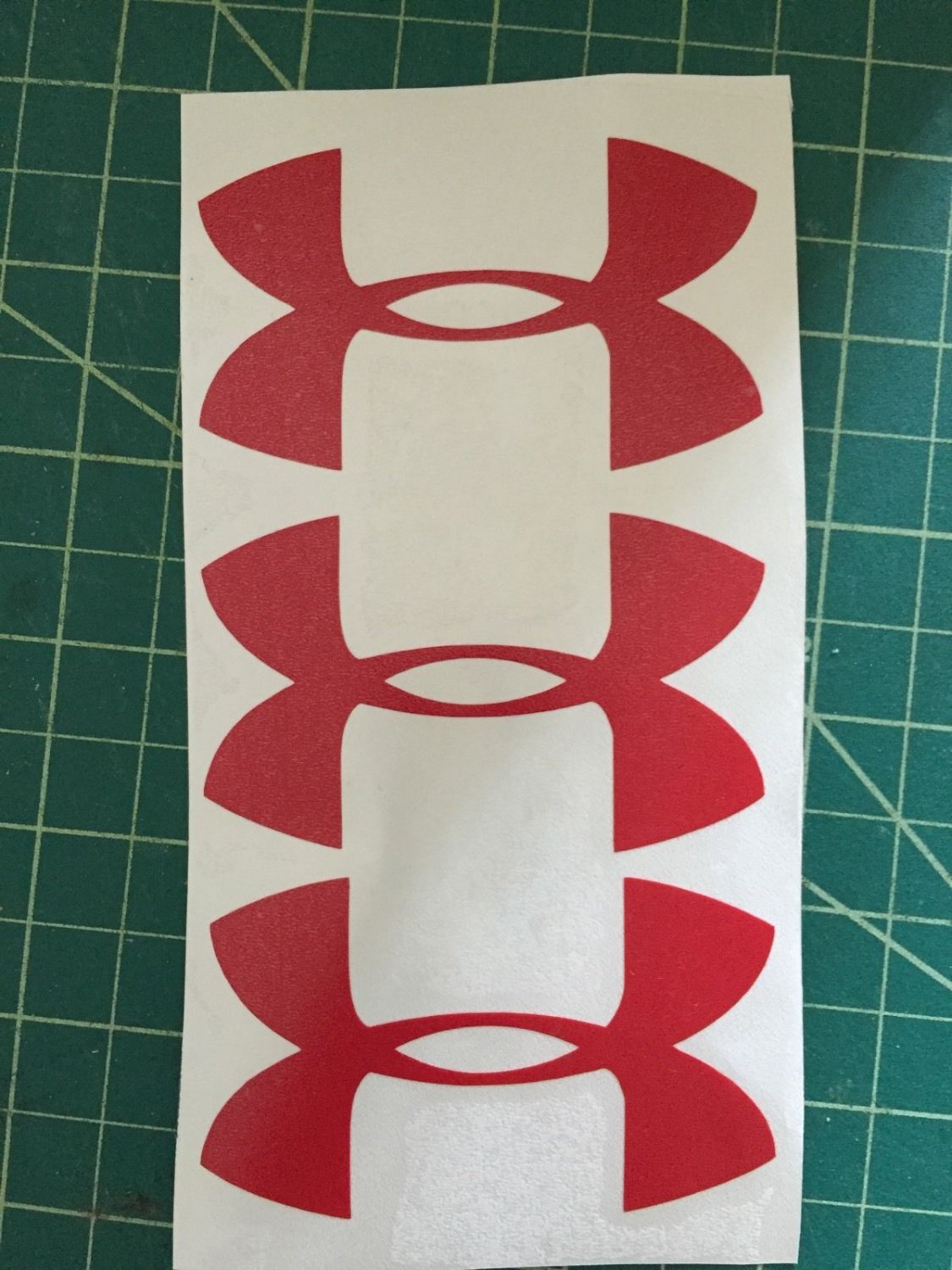 Under Armour Decal Red Sticker Vinyl 3 Of 3" Windows Surfboard Car Laptop