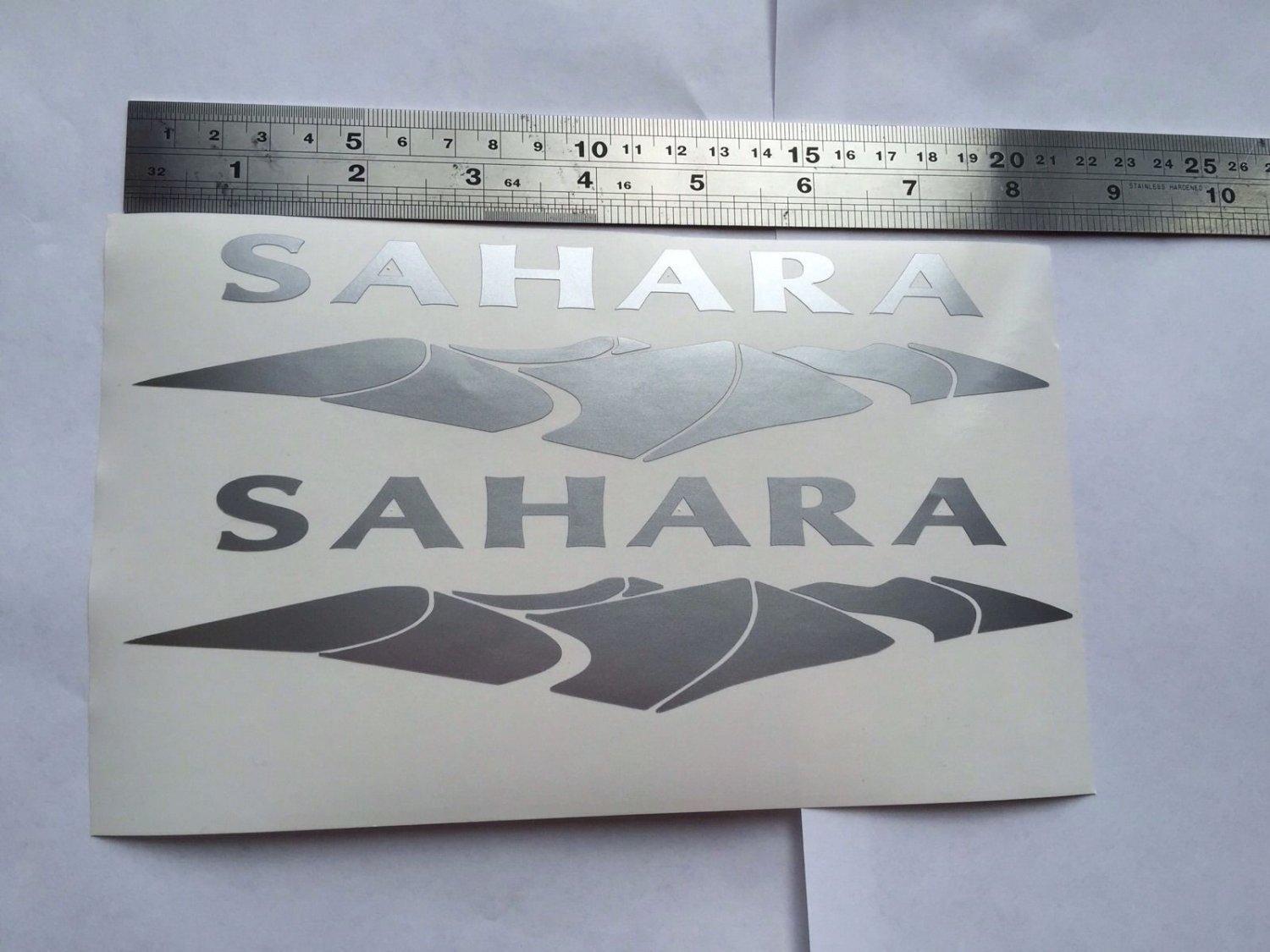 SAHARA desert Full Set LOGO DECAL-silver Color Kit Vinyl Stickers Decals