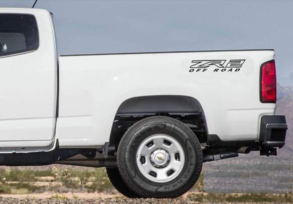 ZR2 Off Road Decals Chevy Colorado Bedside Truck Sticker 2Pc