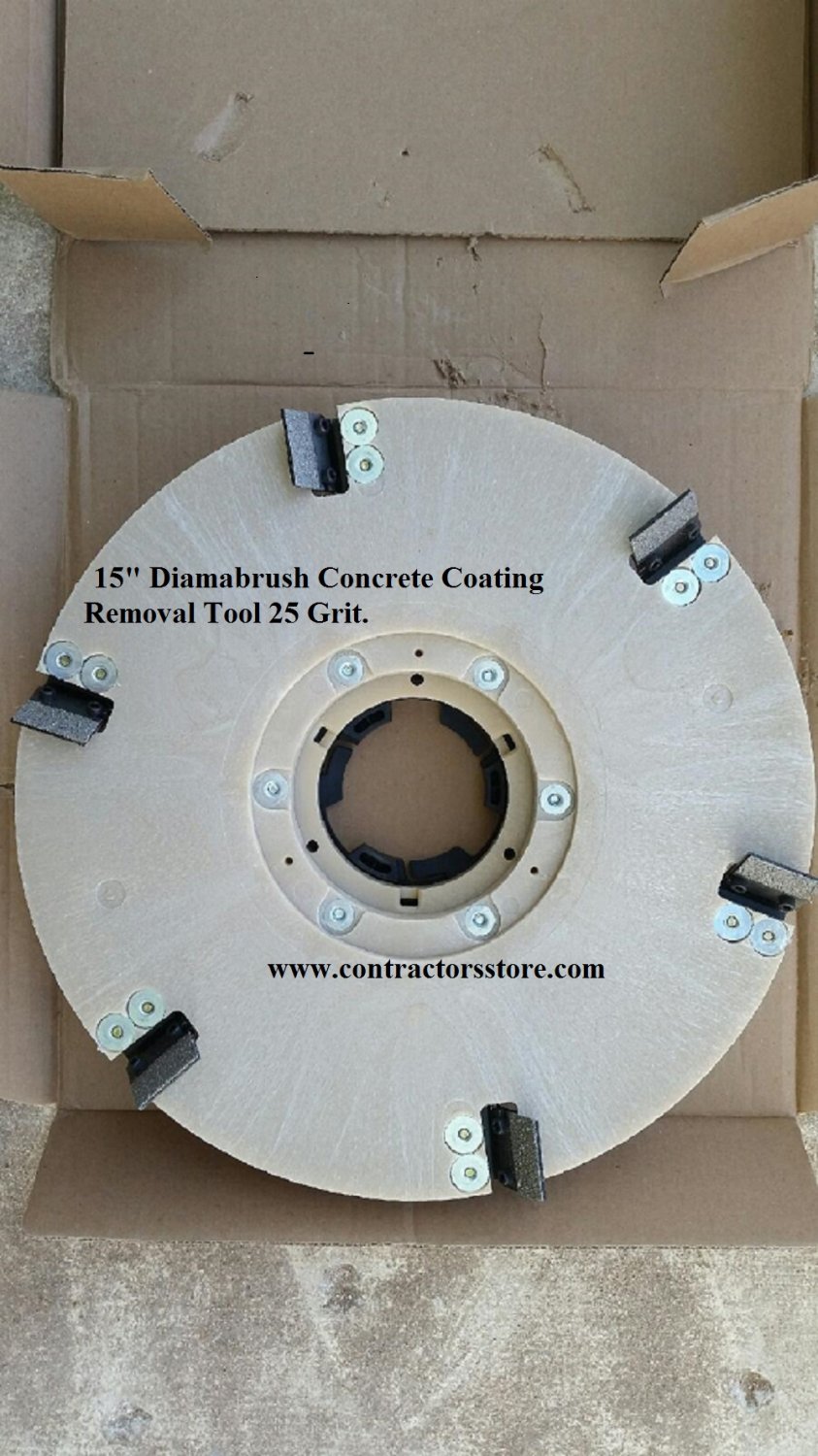 15" Diamabrush Concrete Adhesives Coating Removal Tool