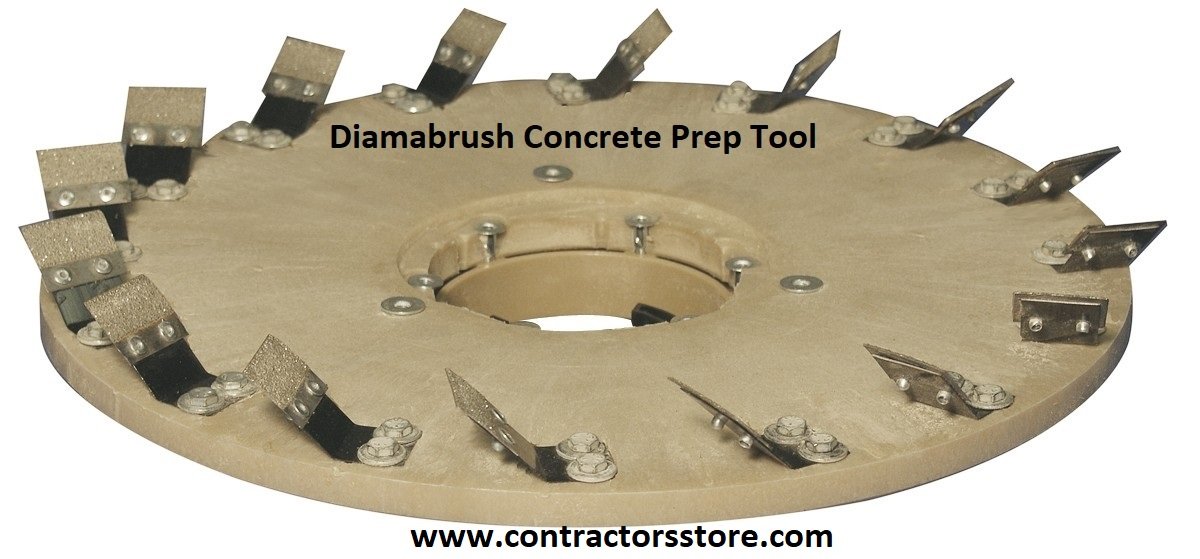 16" Diamabrush Bare Concrete Prep Etch Tool 25 Grit