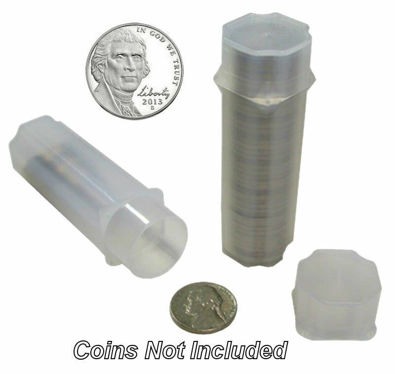 Dime Square Coin Tubes by Guardhouse, 17.9mm, 10 pack