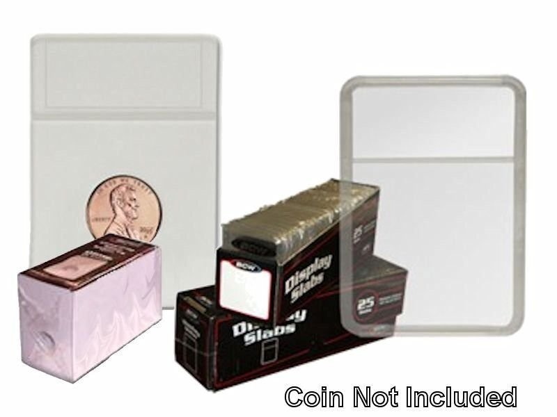 BCW - Display Slab with Foam Insert-Combo, Penny White (25 pack)