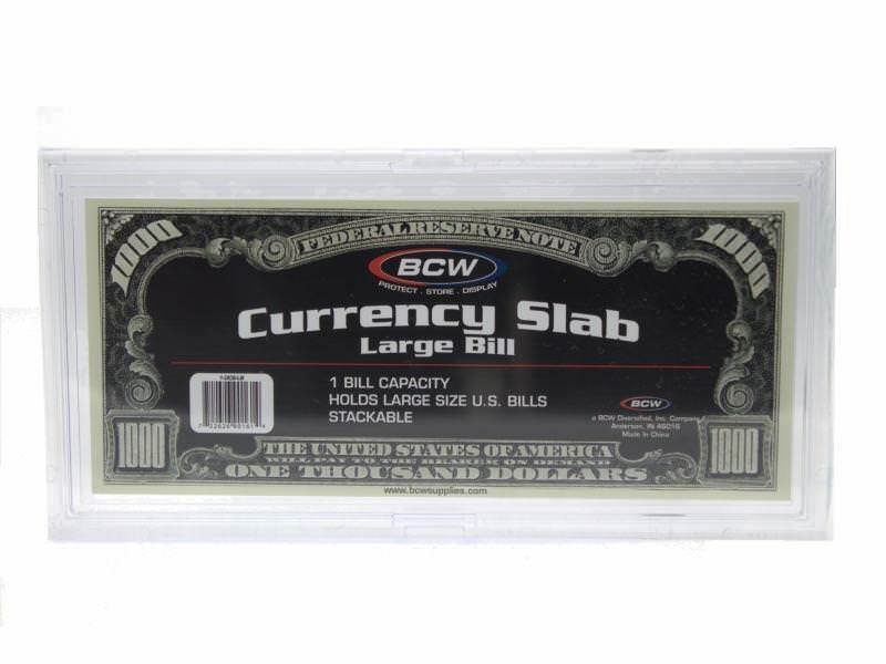 Deluxe Currency Display Slab For Large Bills Snap-lock by BCW