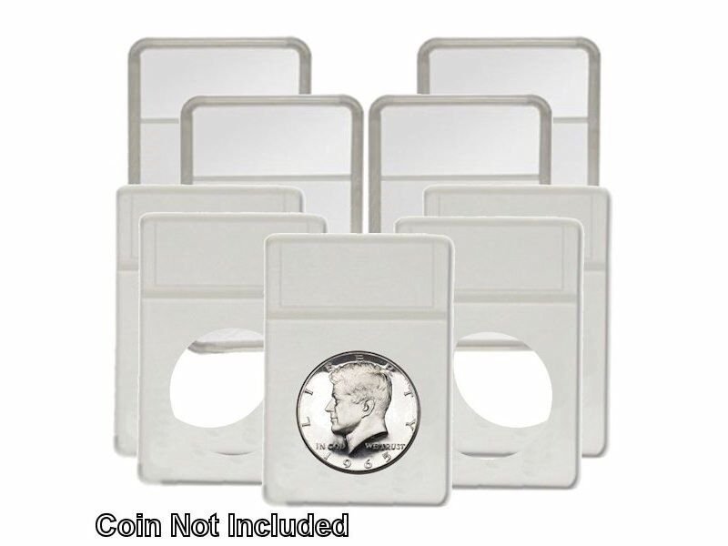 BCW - Display Slab with Foam Insert-Combo, Half Dollar White, 5 pack