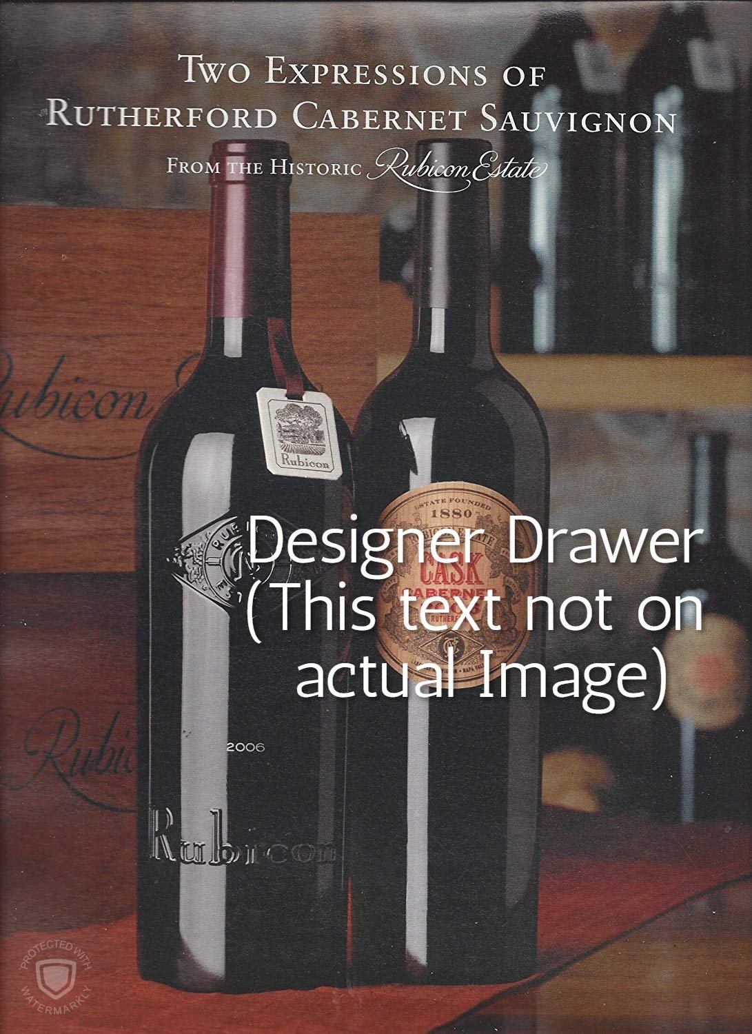 Magazine Paper Print Ad For Rutherford Cabernet Wines