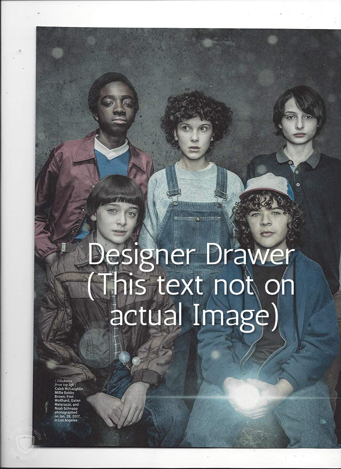 Original Magazine Photo With Cast of Stranger Things