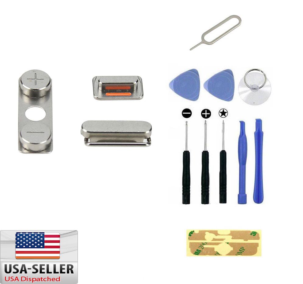 Side Button Power Volume Mute Switch Key Set Replacement iPhone 4S ...