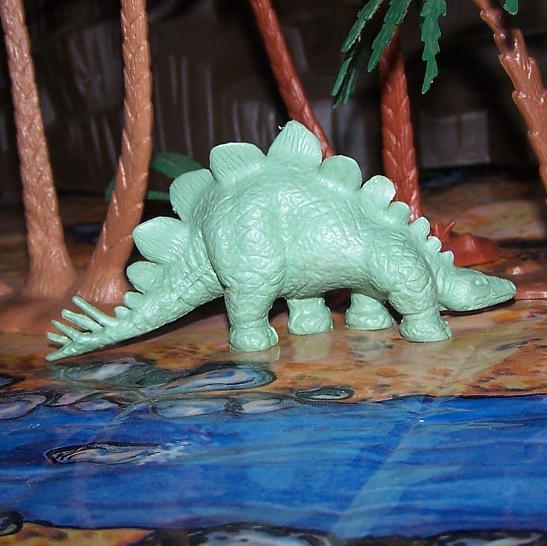 Marx 1961-1964 Type II Stegosaurus Dinosaur, Forest Green