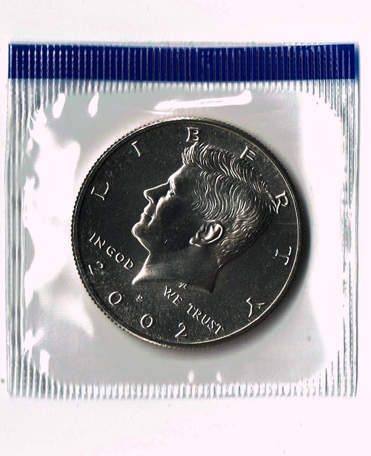 U.S. 2002-P Uncirculated Kennedy Half Dollar, From Mint Set (3-5-19)