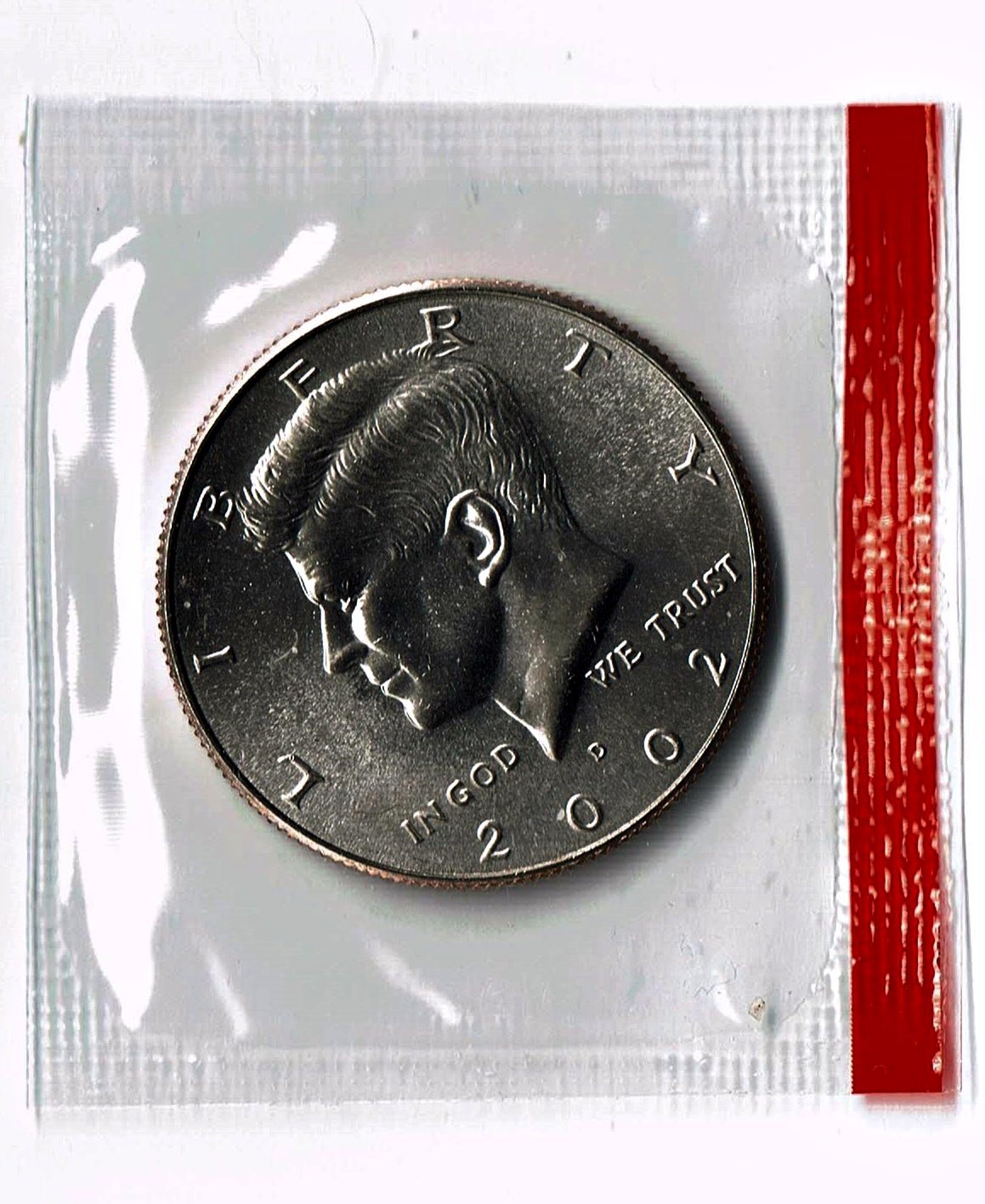 U.S. 2002-D Uncirculated Kennedy Half Dollar, From Mint Set (3-5-19)
