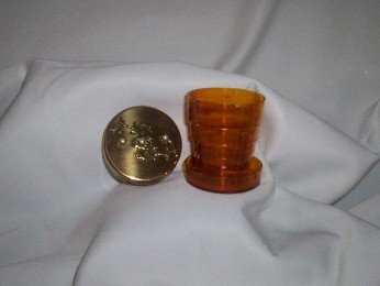 COLLAPSIBLE VINTAGE CUP IN TORTOISE SHELL