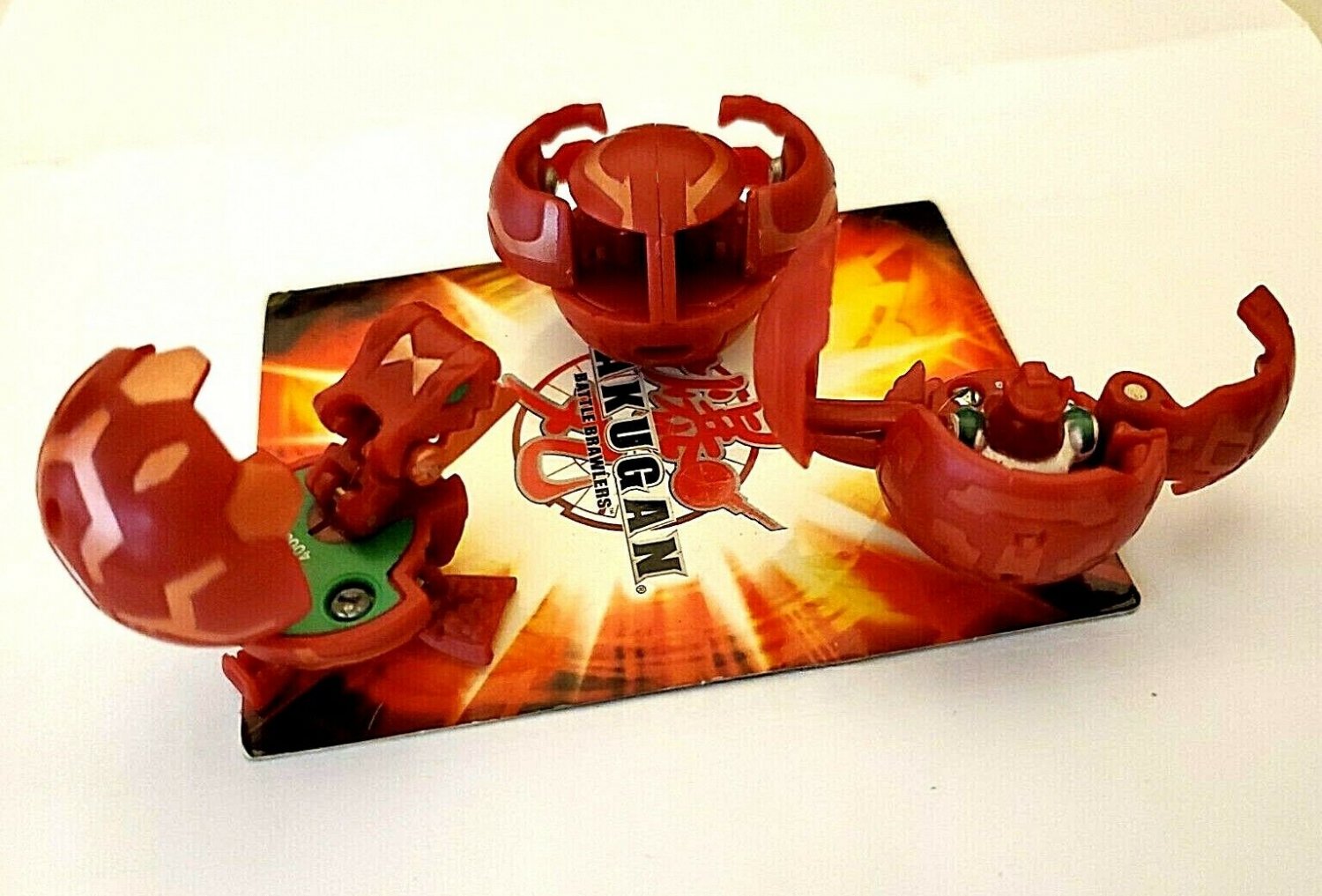Bakugan B1 Classic Red Pyrus Lot Gorem 330G, terrorclaw 300G ...