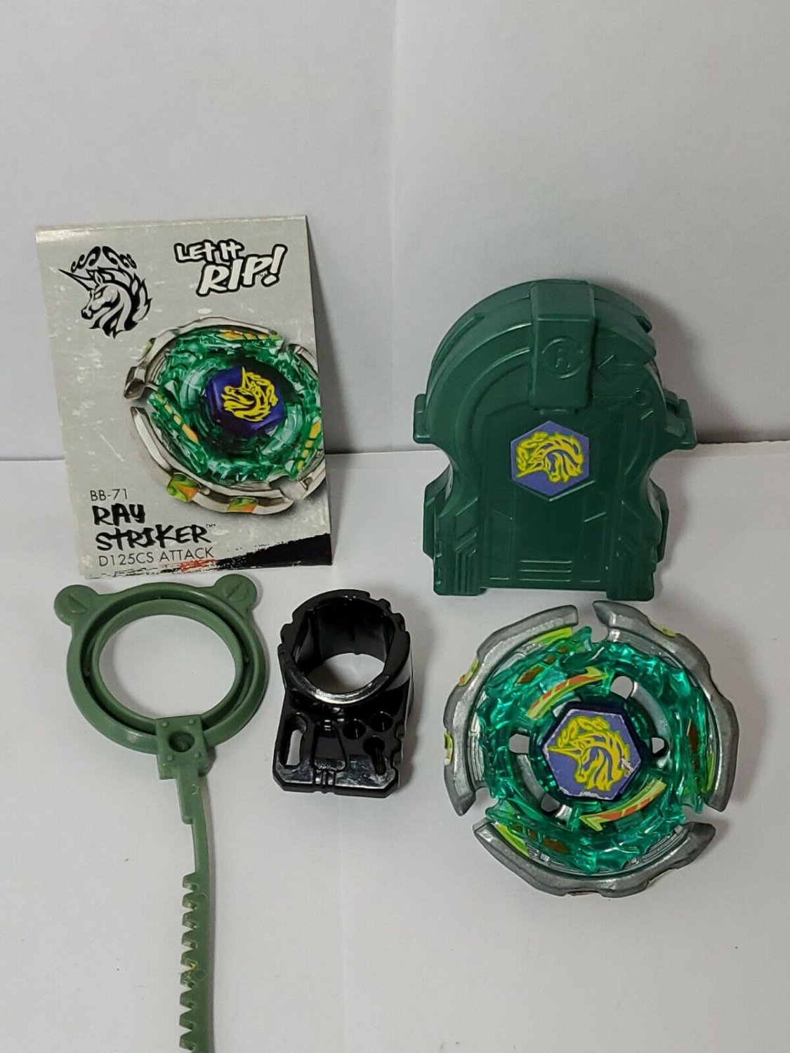 Beyblade Metal Masters Ray Striker/Unicorno With It’s Launcher BB-71 Hasbro