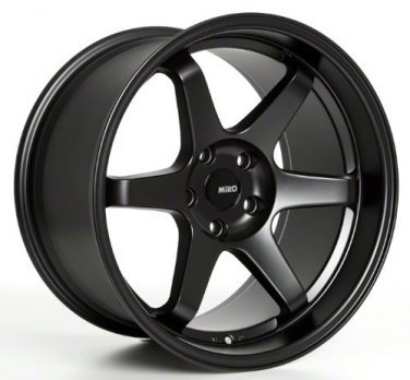 NEW MIRO WHEELS Style 398-18" Matte Black 6061 T6 Aluminum Alloy Rims ...