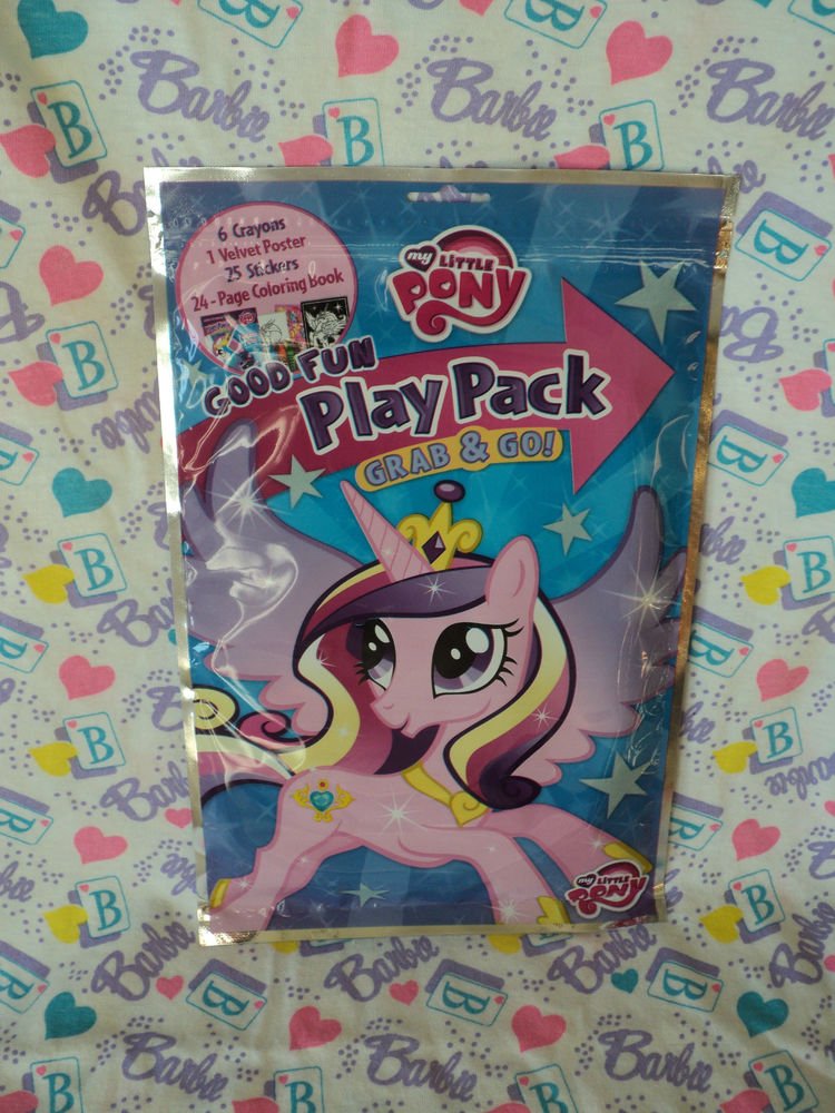 My Little Pony G4 Grab & Go PLAY PACK - w/Crayons Stickers Book Velvet ...
