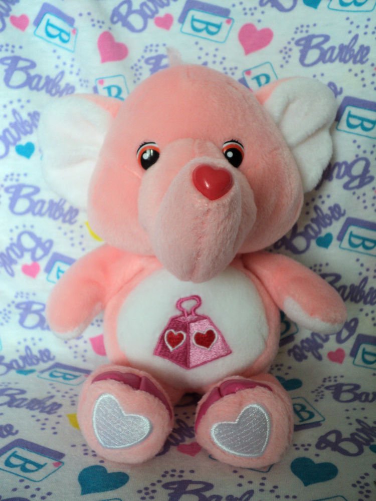 Care Bear Cousins LOTSA HEART Elephant 20th Anniversary 8" Beanie Plush