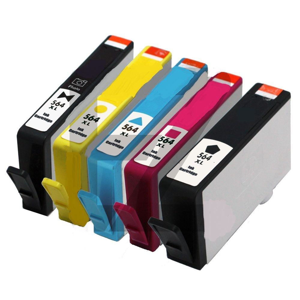 5P New Generation HP 564XL Ink Cartridge for Deskjet 3520 e-All-in-O ne ...