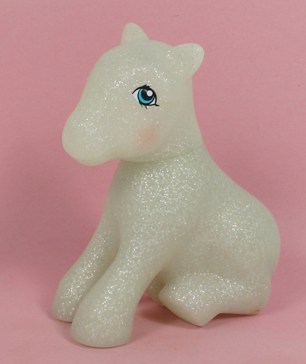 HQG1C Sparkle Sitting BLANK G1 Pony - Classic Style Glittering Silver ...