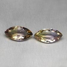 Certified Quartz Doublets Bi-color AAA Quality 14x7 mm Faceted Marquise ...