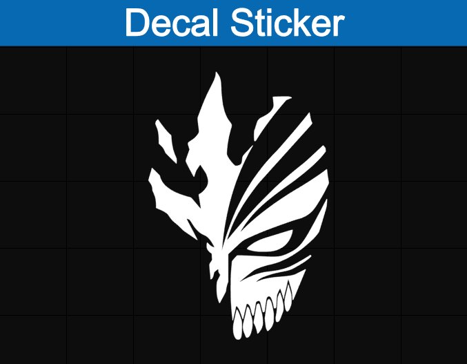 Bleach Ichigo Hollow Mask Decal Sticker