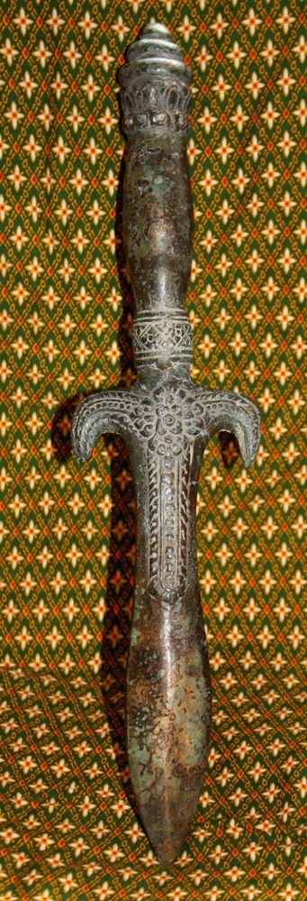 Old Cambodian Khmer Stone Dagger / Sword