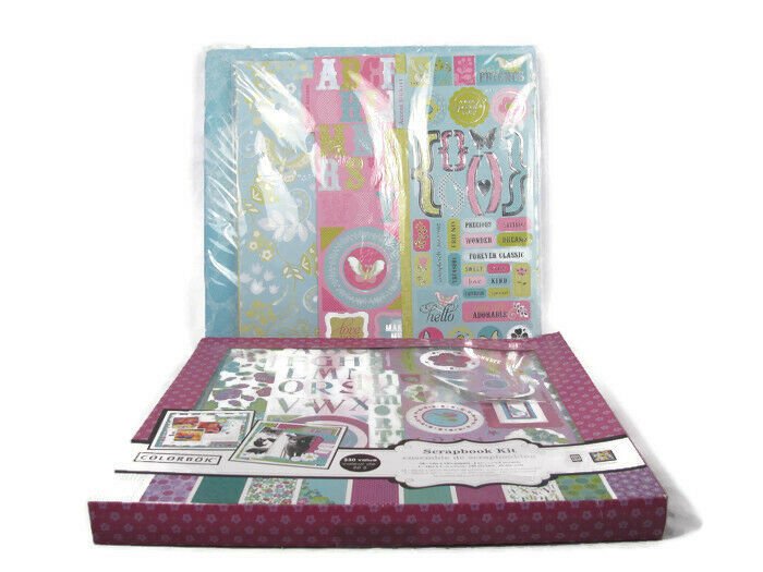 Colorbok Scrapbook Album Kit Wild Lilacs 12x12 140 Stickers-60 Die Cuts ...