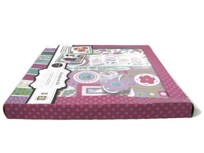 Colorbok Scrapbook Album Kit Wild Lilacs 12x12 140 Stickers-60 Die Cuts ...